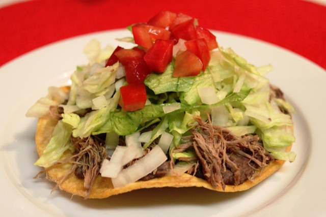 Mexico in My Kitchen: Beef Tostadas: a Comfort Food / Receta de ...